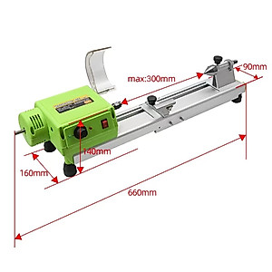 Onetuon Mini Wood Lathe Benchtop MICRO Woodturning Lathe Grinding Polishing Beads Drill Rotary Tool Set Variable Speed (Standard)