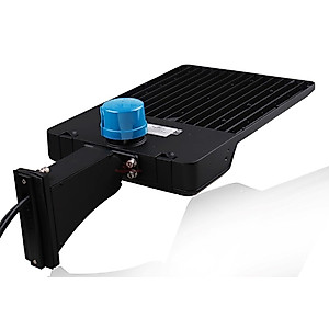 RuggedGrade 300W - Revati II Series LED Parking Lot Light with Photocell - 43,200 Lumen - Color Selectable 3K/4K/5K - Arm Mount - Black