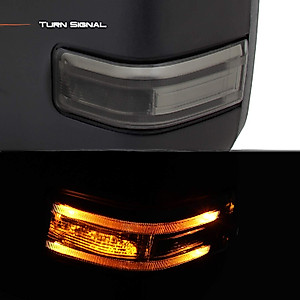 AKKON - For 2015-2018 Ford F150 [8 Pin Plug] Pair of Power + Heated + Turn Signal Black Texture Towing Side Mirrors