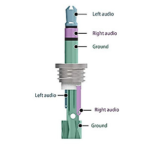 Ancable Replacement 10-Pack TRS Male Plug 3 Pole 1/8" 3.5mm Solder Type DIY Audio Cable Connector for Repair Headphones Headset