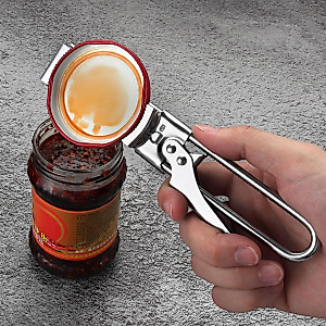 Master Opener Adjustable Jar & Bottle Opener, Adjustable Multifunctional Stainless Steel Can Opener Jar Lid Gripper, Manual Jar Bottle Opener Kitchen Accessories