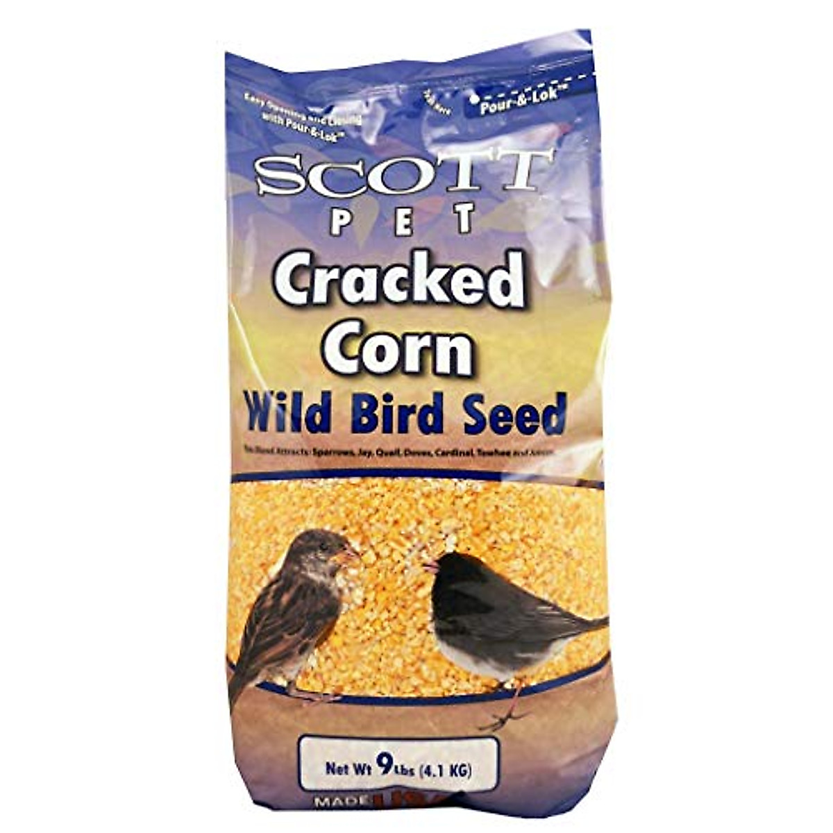 Scott Pet Cracked Corn 9LB, Yellow (PYCC-1)