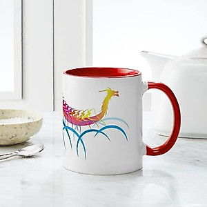 CafePress Fantastic Dragon Boat Mug Ceramic Coffee Mug, Tea Cup 11 oz