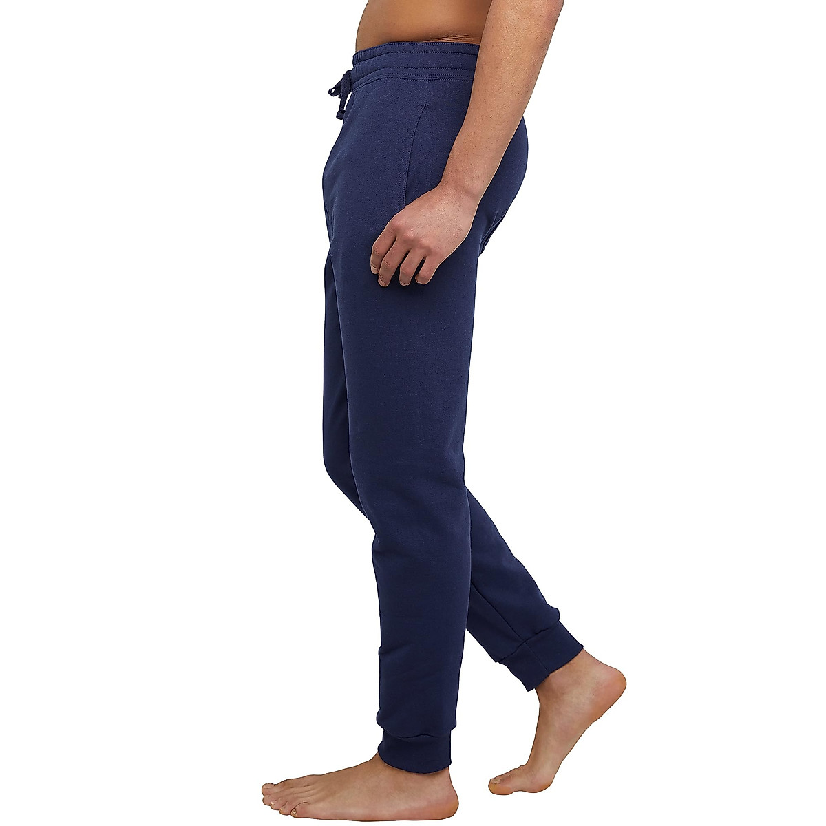 Hanes Men's Jogger Sweatpant with Pockets, Navy, Small