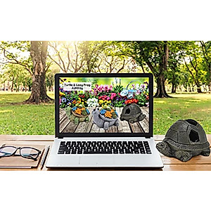 MOOTKA Turtle & Lazy Frog Ashtray with Lid, Handmade Cool Resin Ashtrays for Cigarettes as Home Decoration,Windproof Ashtrays for Indoor or Outdoor Use, Smoking Ash Tray Sets in Office Bar Hotel