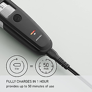 Panasonic Long Beard Trimmer for Men, 58 Length Settings and 4 Attachments for Cutting and Detailing, Cordless or Corded Operation – ER-GB96-K (Black)