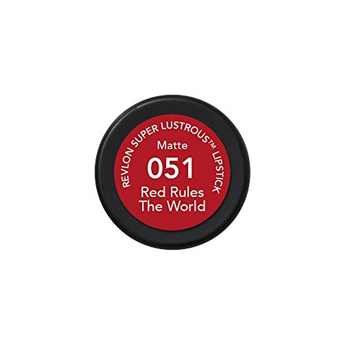 Revlon Super Lustrous Matte Lipstick, Red Rules The World, 1 Count