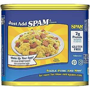 SPAM Less Sodium, 12 Oz (Pack Of 12)