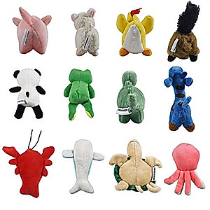LEGEND SANDY Squeaky Plush Dog Toy Pack for Puppy, Small Stuffed Puppy Chew Toys 12 Dog Toys Bulk with Squeakers, Cute Soft Pet Toy for Small Medium Size Dogs
