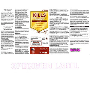 JT Eaton 209-W Bed Bug, Tick, and Mosquito Killer Spray, Water-Based Insecticide, Quart Sprayer Bottle