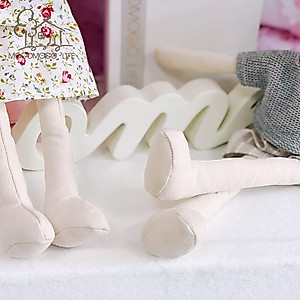 GRANDFINE Luxury Dressed Bunny Girl Stuffed Toys, Lovely Handmade Rabbit Cloth Doll with Flowery Dress,Fresh Valentine's Gift,Little Girl Day Play time Dolly 13''