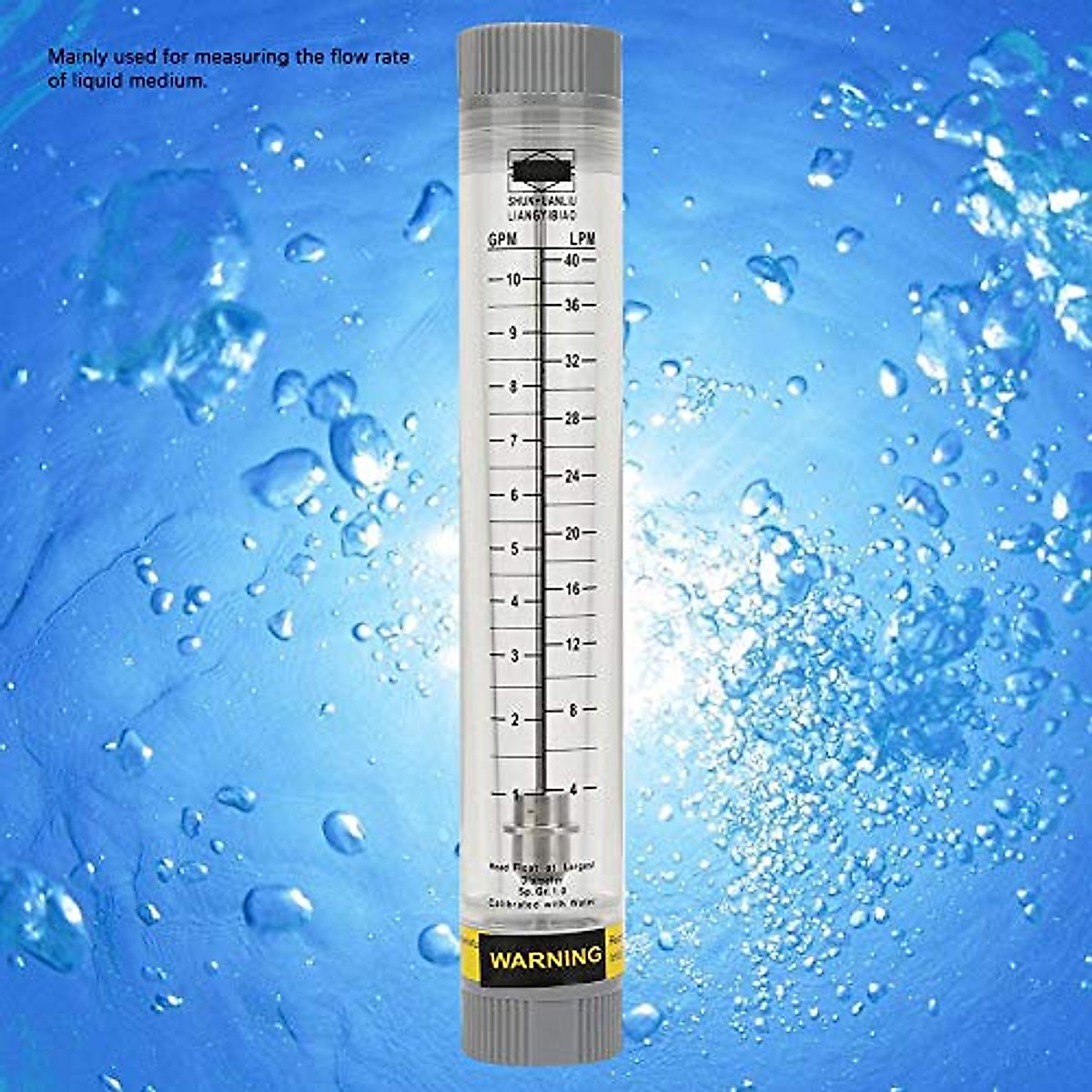 G3/4inch Female Water Liquid Flowmeter,1-10GPM Tube Cylindrical Panel Type Flow Meter,LZM-20G Flowmeter Instrument