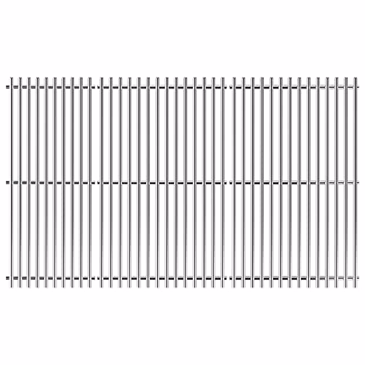 QuliMetal 304 9MM Stainless Steel Cooking Grates Replacement Parts for Weber Summit 600 Series Summit E/S 640 650 660 670 Gas Grills with a Smoker Box - Set of 3