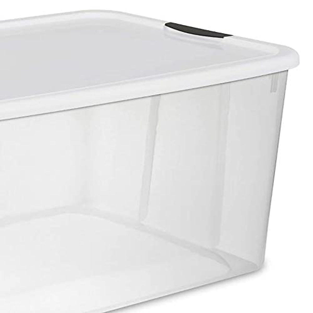 Sterilite 116 Quart Multipurpose Ultra Clear Plastic Storage Tote Container with Secure Latching Lid for Home Organization, (16 Pack)