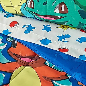 Northwest Pokemon Bed in a Bag Set, Full, First Starters