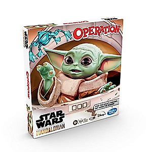 Hasbro Gaming Operation Game: Star Wars The Mandalorian Edition Board Game for Kids