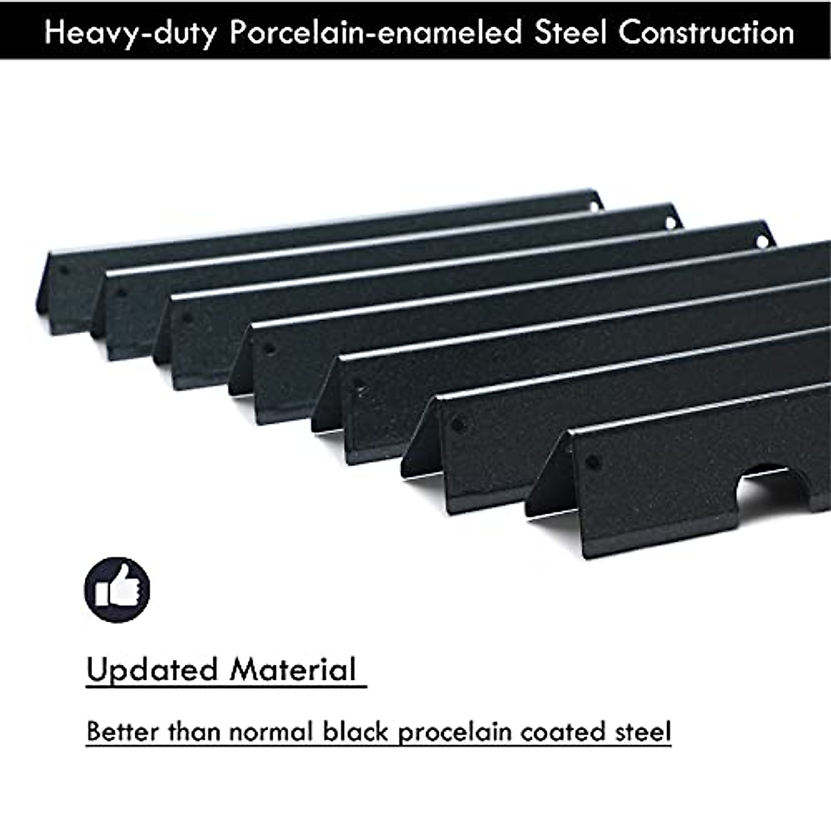 YIHAM KW633 Flavorizer Bars for Weber Genesis II 400 Series E-410 E-435 S-435 SE-410 LX E-440 S-440 Grill Parts GS4 Flavor Bars Replacement 17 inch 66033 66030 Set of 7