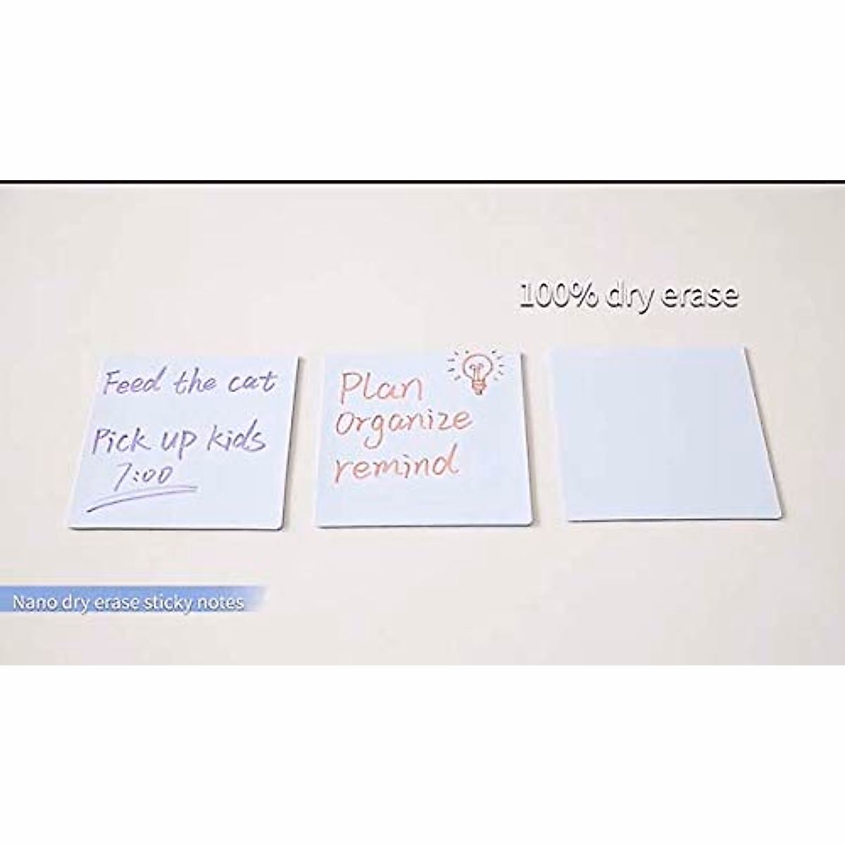 Dry Erase Sticky Notes . 4×6 inches 5- Pack, Very Convenient Reminders, Labels, and Decals，Never Buy Paper Notes Again, Its Eco-Friendly!