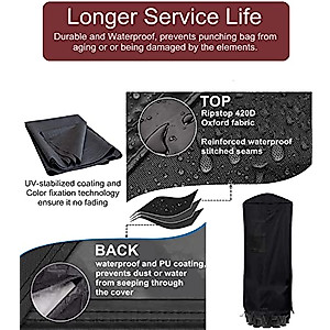 Free Standing Punching Bag Cover Outdoor Waterproof, GS Alderaul Large Standing Boxing Bag Cover Outdoor Waterproof, Standing Heavy Bag Cover for Punching Bag, Kickboxing Bag, and more