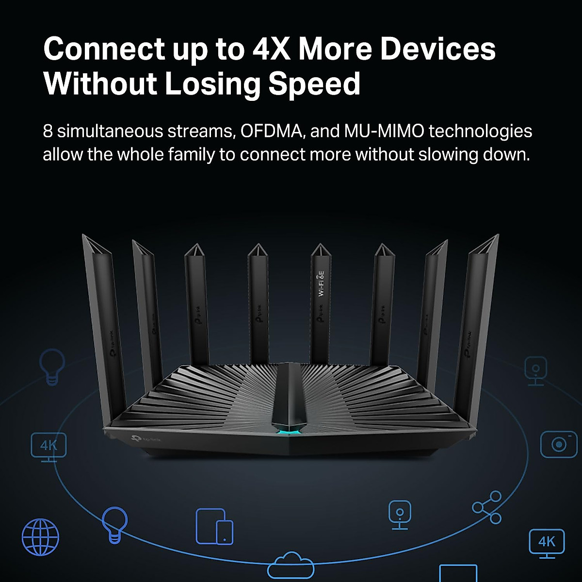 TP-Link - Archer AXE7800 Tri-Band Wi-Fi 6E Router - Black (Renewed)