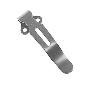 Premium Deep Carry Pocket Clip Set - Stainless Steel, Compatible with Benchmade Bugout 535 and Most Benchmade Knives - Includes 2Pcs Clip Screws, Stone Wash Color