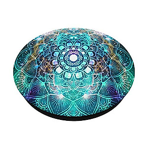 Watercolor Mandala In Galaxy Illustration Design PopSockets Swappable PopGrip