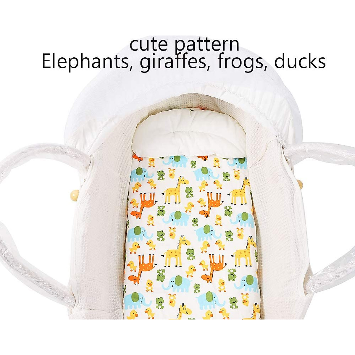 100% Jersey Cotton Bassinet Sheet Set 4 Pack(2 Waterproof Bassinet Sheet and 2 Bassinet Sheet)