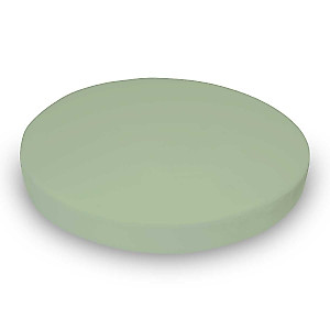 SheetWorld Fitted 100% Cotton Flannel Oval Crib Sheet, Fits Stokke Sleepi 26 x 47, Flannel - Sage, Made in USA