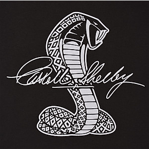 JH DESIGN GROUP Men's Shelby Cobra Snake Pullover Hoodie Black Sweatshirt (X-Large, GEN4-black)