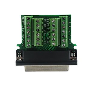 YIOVVOM DB25 Breakout Board Solder-Free Male Adapter 25-pin Port Adapter to Terminal Connector Signal Module Long Bolts and Nuts with case