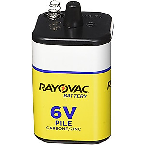 Rayovac 944-2R: 6-Volt Heavy Duty Lantern Battery with Spring Terminals - 2 Pack