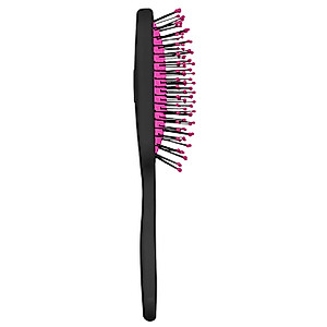The Knot Dr. for Conair Mini Hair Brush, Wet and Dry Detangler, Removes Knots and Tangles, For All Hair Types, Pink