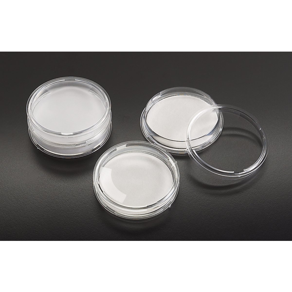 Simport D210-18B Polystyrene Absorbent Pad Petri Dish with Pads, Sterile, 50mm Diameter x 9mm Height (Case of 500)