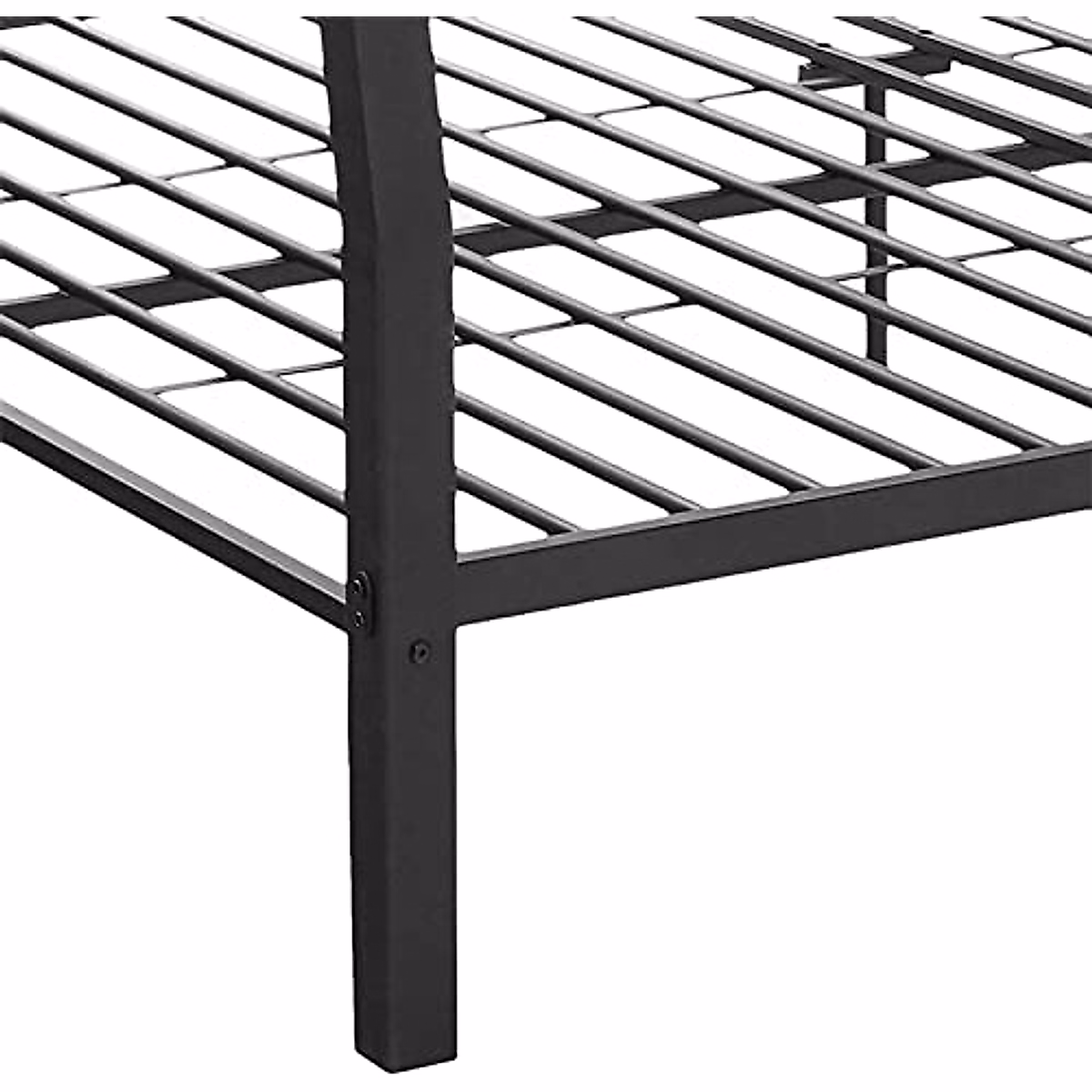 MAANYS Reinforced Version and Stronger Heavy Duty Metal Steel Queen Bunk Bed with Enhanced Ladder and Legs, Thickened Safer Bunk Queen Bed Bunk Bed Frame (Easier Assembly) (Twin XL Over Queen)