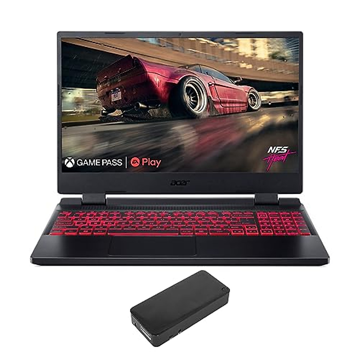 acer Nitro 5 Gaming & Entertainment Laptop (AMD Ryzen 7 6800H 8-Core, 32GB DDR5 4800MHz RAM, 1TB PCIe SSD, GeForce RTX 3070 Ti, 15.6" 165 Hz Quad HD (2560x1440), Win 11 Pro) with DV4K Dock
