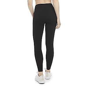 Juicy Couture Women's Essential High Waisted Cotton Legging, Deep Black, Large