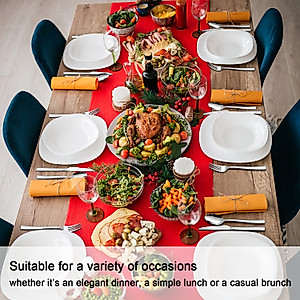 HaWare 65 Pieces Silverware Flatware Set for 12, Durable Stainless Steel Eating Utensils with Knife Fork Spoon Hostess Tableware, Modern Elegant Ergonomic Design, Dishwasher Safe