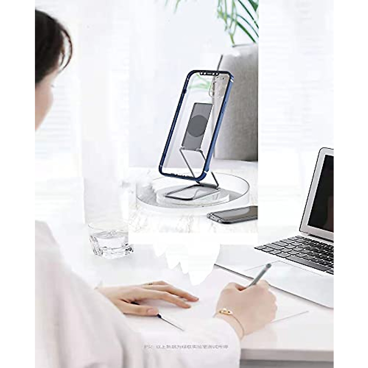 CACUAY Phone Ring Holder Finger Kickstand,Cell Phone Ring Holder 360° Rotation Cell Phone Ring Holder Stand Phone Finger Ring Cell Phone Stand Compatible with Most Smartphones (Black)