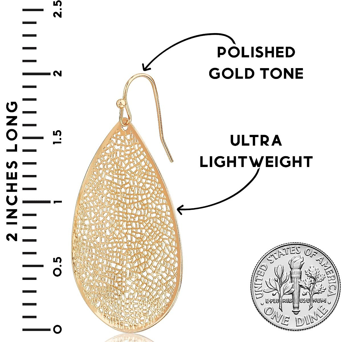 Gold Dangle Earrings For Women - Gold Leaf Earrings For Women, Womens Earrings Dangling, Dangly Earrings, Gold Drop Earrings for Women, Leaf Gold Earrings for Women Dangle, Gold-Tone Boho Earrings