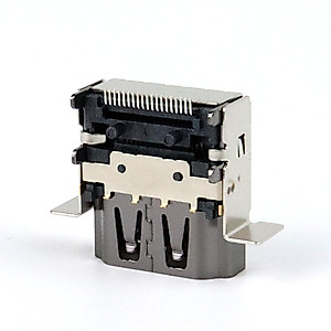 Aosai 2pcs HDMI-Port Replacement for Xbox Series X, Display Socket Jack Connector Replacement for XSX Console, Original OEM Quality (for Xbox Series X, Sliver - 2 Pcs)