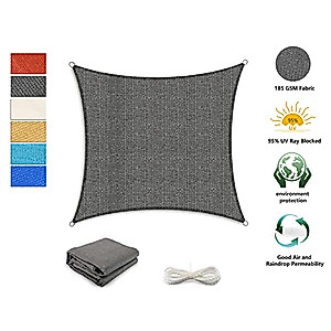 Tronssien Rectangle 8'x12' Sun Shade Sail,95% UV Blockage Canopy Awning for Outdoor Patio and Garden, Yard Activities