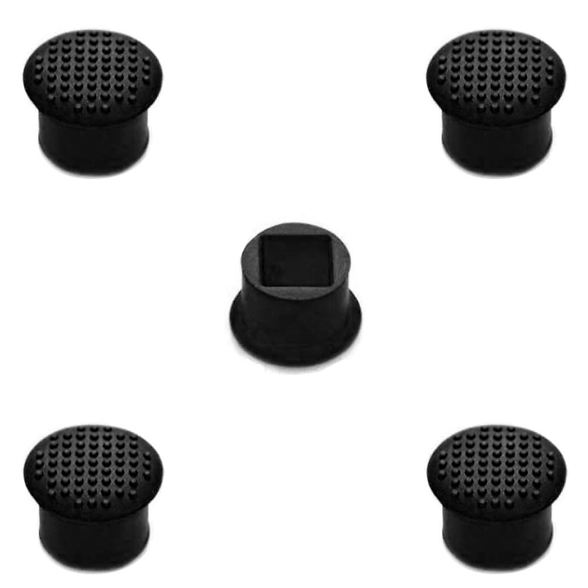 MMOBIEL 5 PCS Rubber TrackPoint Keyboard Mouse Black Cap with Soft Dome and Rim Laptop Pointer for HP Pavilion/Envy/Spectre/EliteBook/Omen/Stream/Chromebook