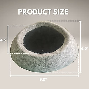 Guinea Pig Hideout, Hamster Bed, Guinea Pig Bed, Dwarf Rabbit Bed, Bearded Dragon Bed, 100% Pure Wool Handmade, Hideout for Chinchilla Cave Bed for Small Pet Animal House Accessories