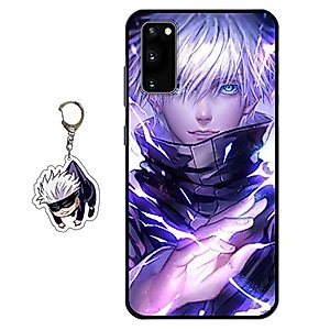 Jujutsu -Kaisen Case for Samsung Galaxy Note 10 Plus, Anime Manga Jujutsu -Kaisen Design Soft Silicone Cover Phone Case for Samsung Note 10 Plus (with Cute Figure Keychain)