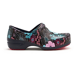 Anywear SR Angel Nursing Shoes Women- Clogs for Women & Men Chefs Kitchen Nurses Waterproof Non Slip Work Shoes Slip On Shoes Women, 7, Pewter Stylish Garden