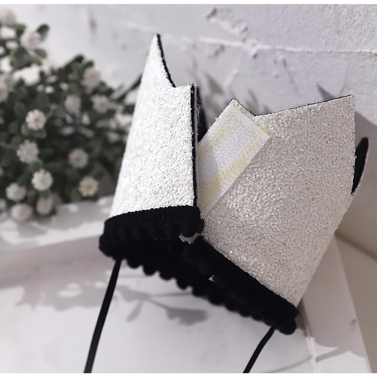 ZZDCMS Halloween First Birthday Decorations - Baby Shower Headband, Hat, Ghost Crown, Photo Booth Props and Cake Smash Backdrop