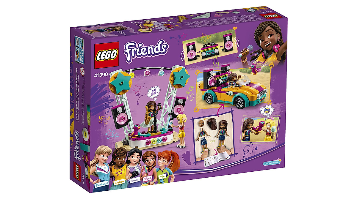 LEGO Friends Andrea’s Car & Stage Playset - 240 Pieces