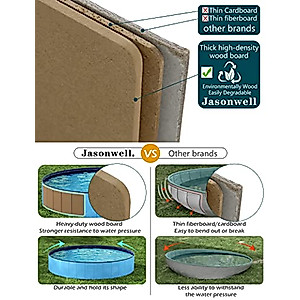 Jasonwell Foldable Dog Pet Bath Pool Collapsible Dog Pet Pool Bathing Tub Kiddie Pool for Dogs Cats and Kids (32inch.D x 8inch.H, Blue)