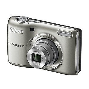 Nikon COOLPIX L26 16.1 MP Digital Camera with 5x Zoom NIKKOR Glass Lens and 3-inch LCD (Silver) (OLD MODEL)