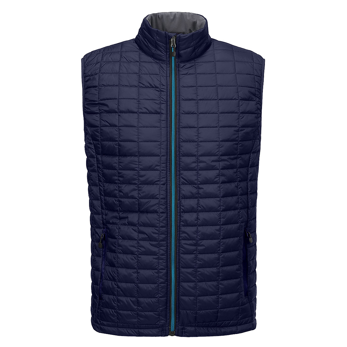 Little Donkey Andy Men's Puffer Vest, Lightweight Warm Sleeveless Jacket for Hiking Travel Golf Twilight Blue/Black S